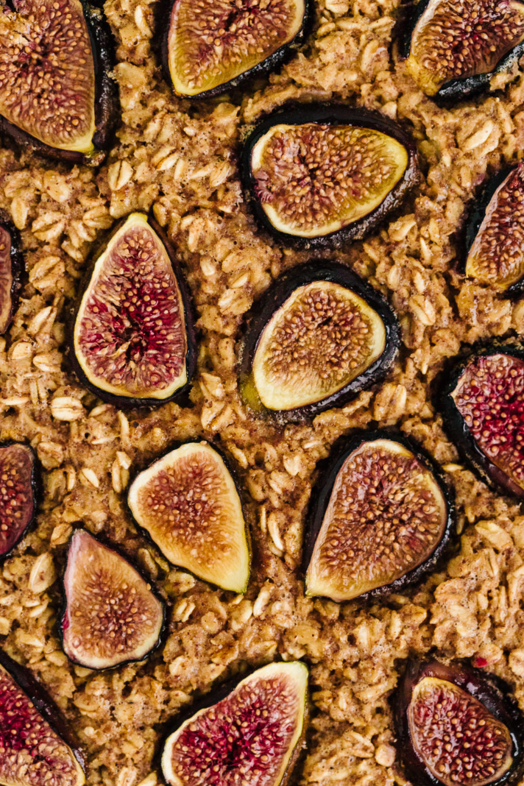 Almond Butter Baked Oatmeal with Fresh Figs - Nourished By Nutrition