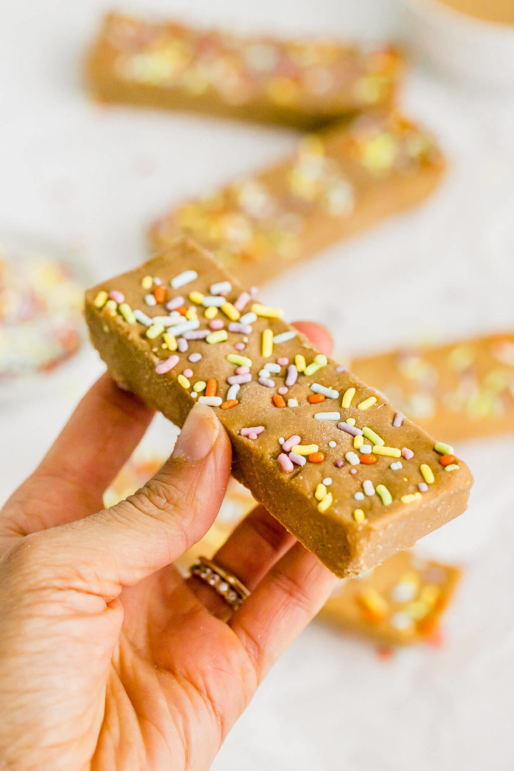 Homemade Birthday Cake Perfect Bars - Nourished By Nutrition