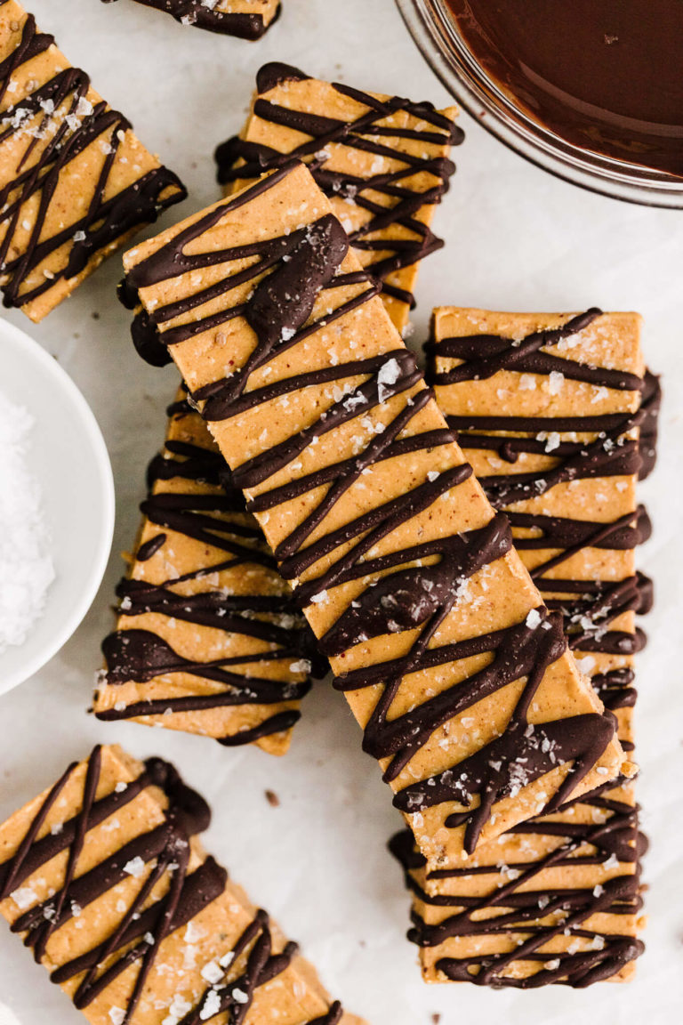 Chocolate Peanut Butter Protein Bars - Nourished By Nutrition